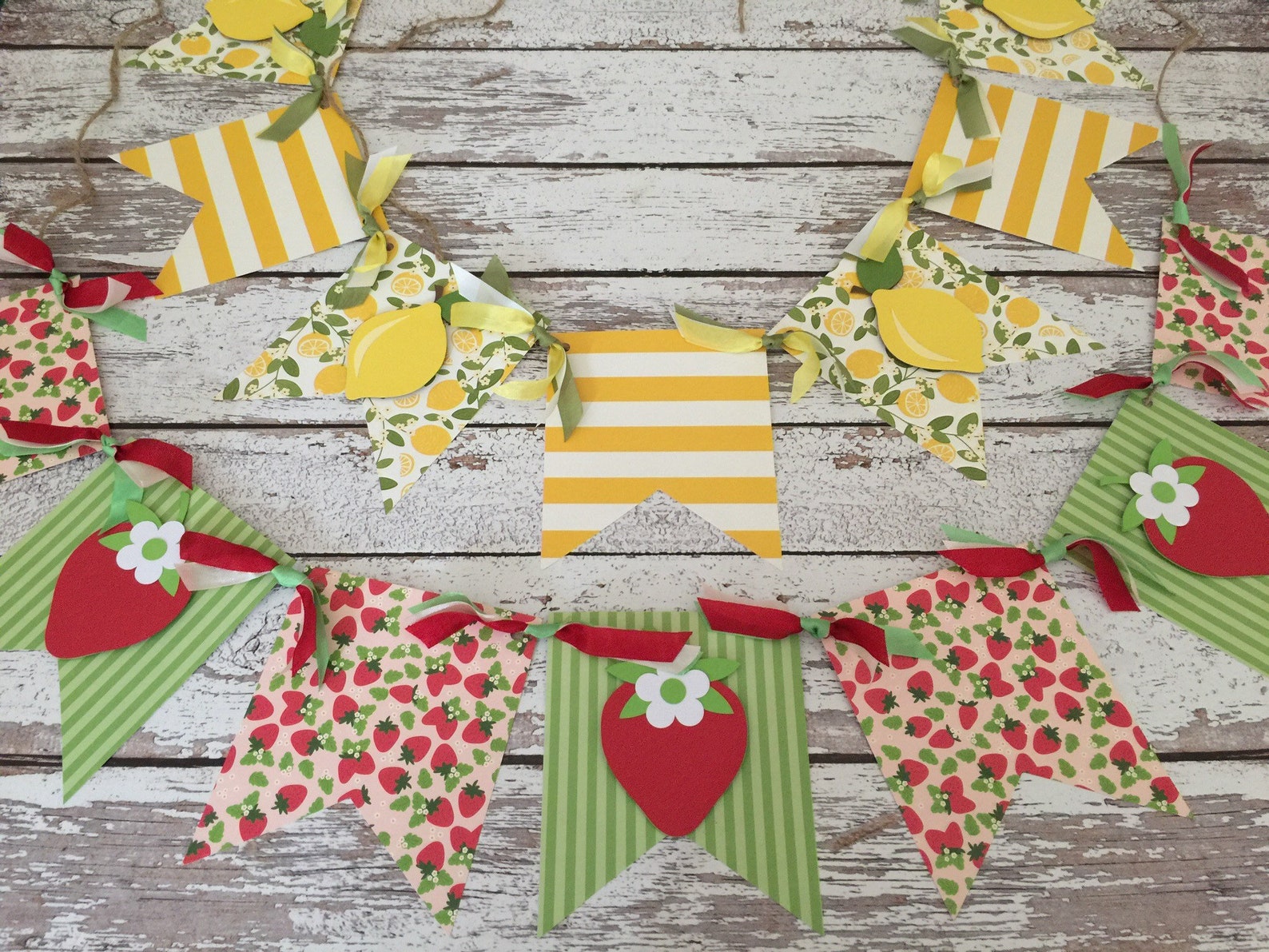 Strawberry or Lemon Banner, Strawberry Banner, Lemon Banner, Strawberry ...
