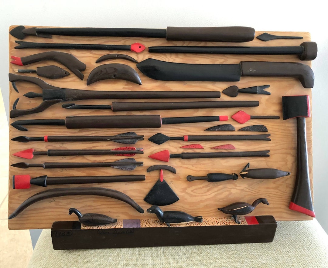 Inuit Folk Art Traditional Tools Wood Carving - Etsy