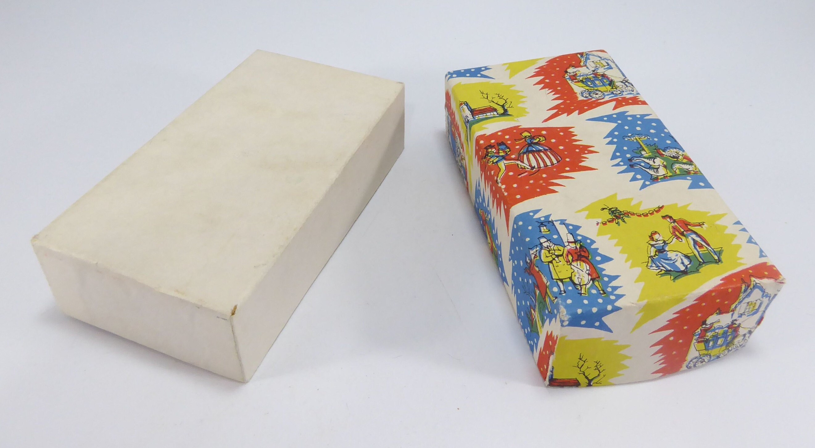 Vintage Christmas Gift Box Cardboard Traditional Holidays Gift - Etsy