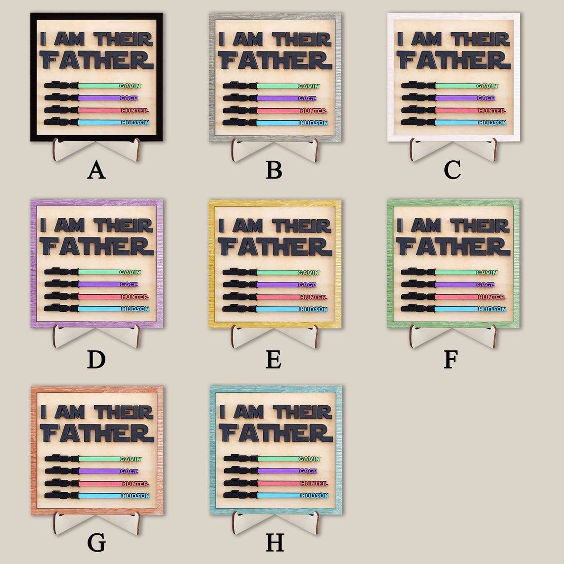 I Am Their Father Sign Personalized Gifts for Dad Custom - Etsy