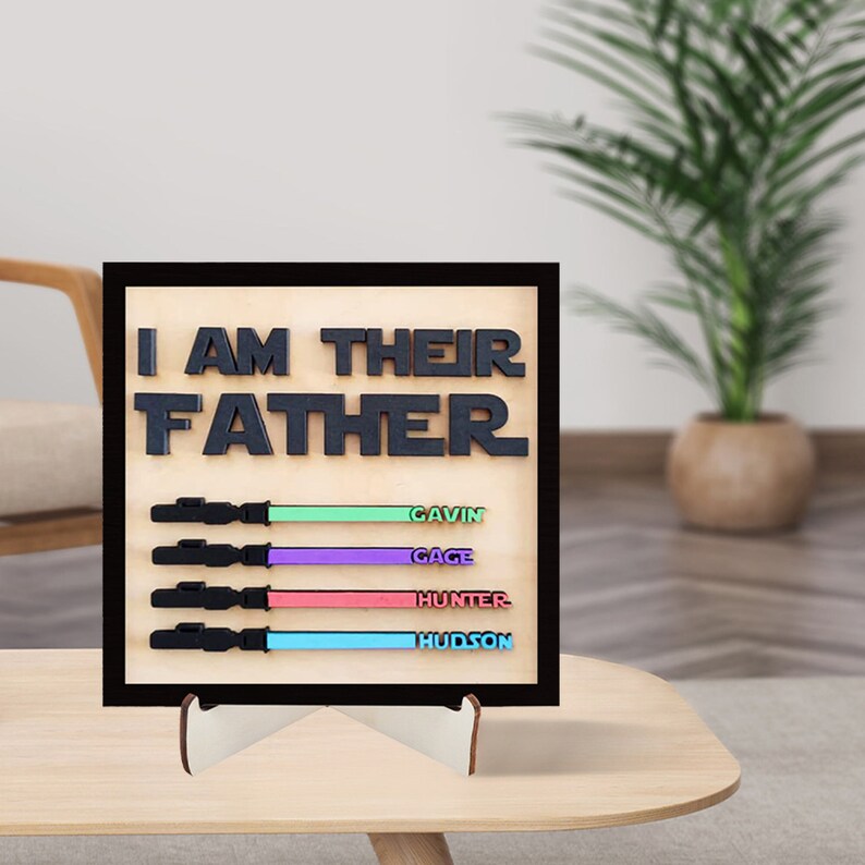 I Am Their Father Sign Personalized Gifts for Dad Custom - Etsy