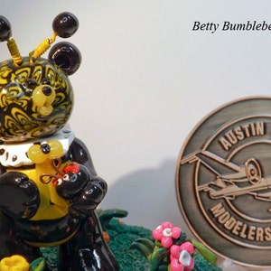 Betty Bumblebee Bear Ooak Hand Sculpted Collectible Bear - Etsy