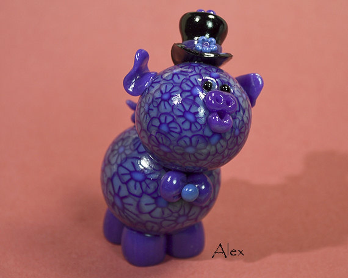 Alex Polymer Clay Piglet - Etsy