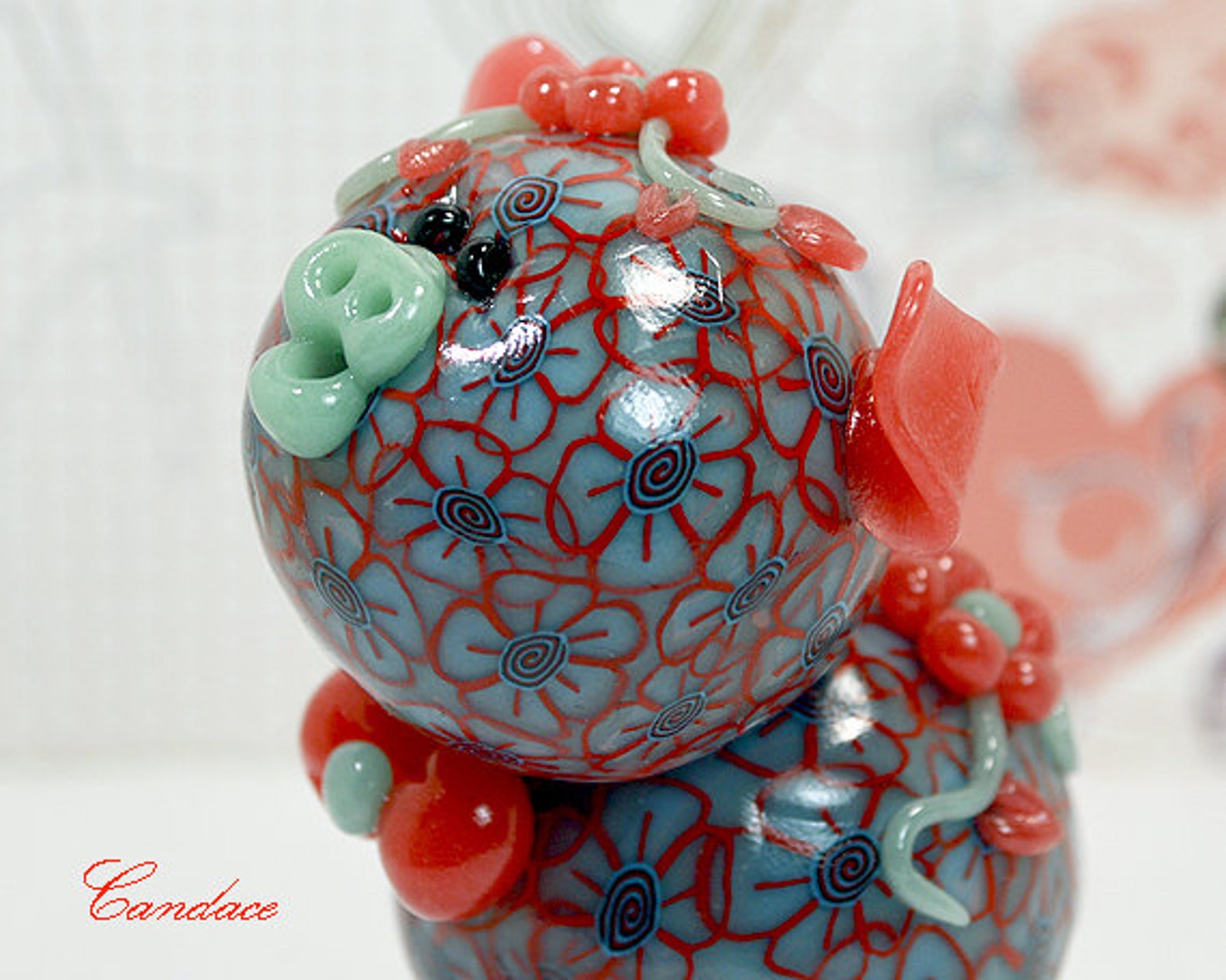 Candace Polymer Clay Piglet - Etsy