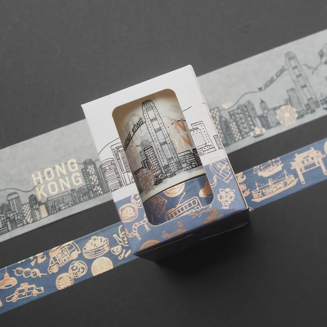 Hong Kong Pattern + Skyline Washi Tape - Etsy