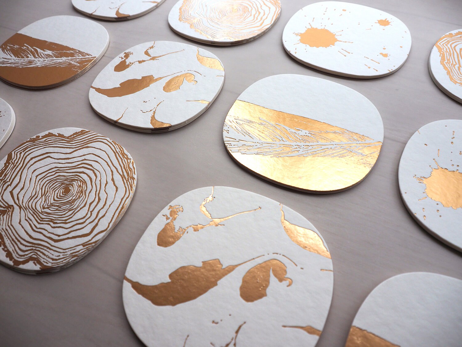 Coaster Notecard Set Wood Ring - Etsy