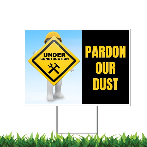 Pardon Our Construction Sign - Etsy