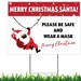Stay Safe Santa, Santa Clause Wear a Mask, Merry Christmas, Yard Sign ...