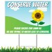 Conserve Water Save Water Brown is the New Green Yard Sign - Etsy