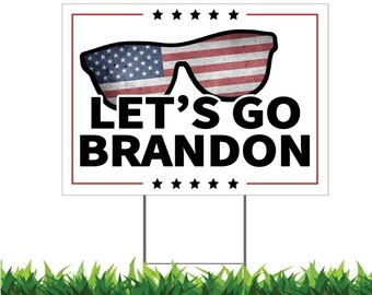 Let's Go Brandon Yard Sign Printed 2-sided 18x12 24x18 | Etsy