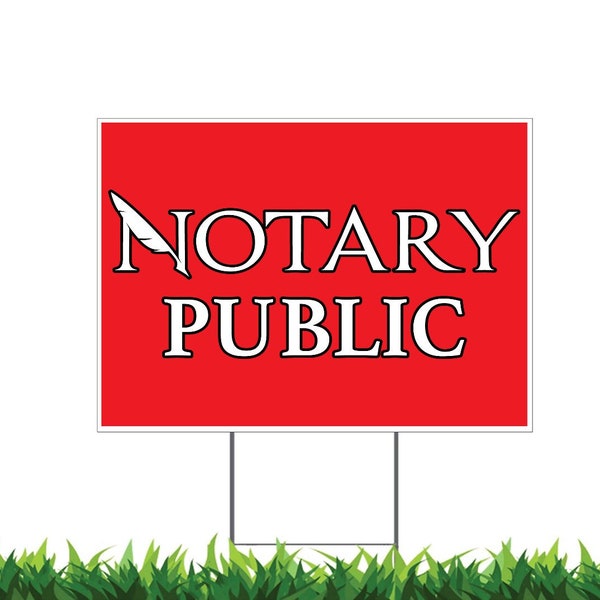 Notary Yard Sign - Etsy