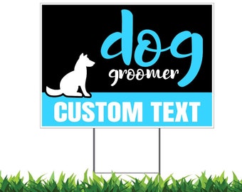 Dog Groomer Yard Sign - Etsy
