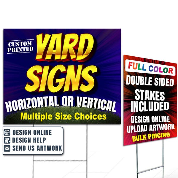 Metal Yard Signs - Etsy