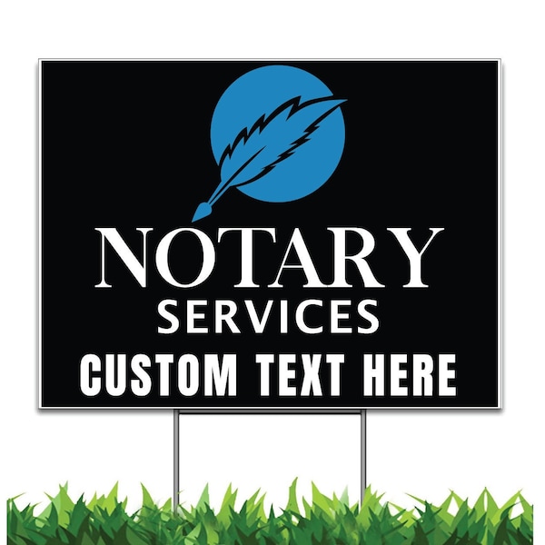 Notary Yard Sign - Etsy