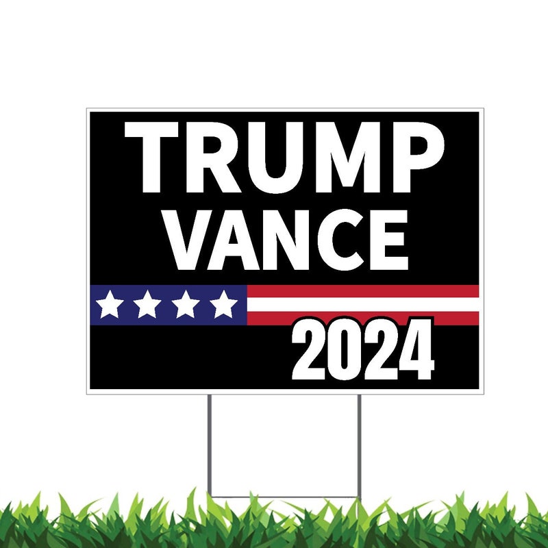 Trump and Vance Yard Signs - Etsy