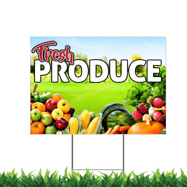 Produce Signs - Etsy