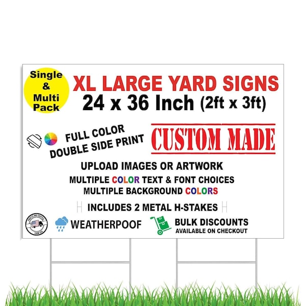 36 Inch Custom Sign - Etsy