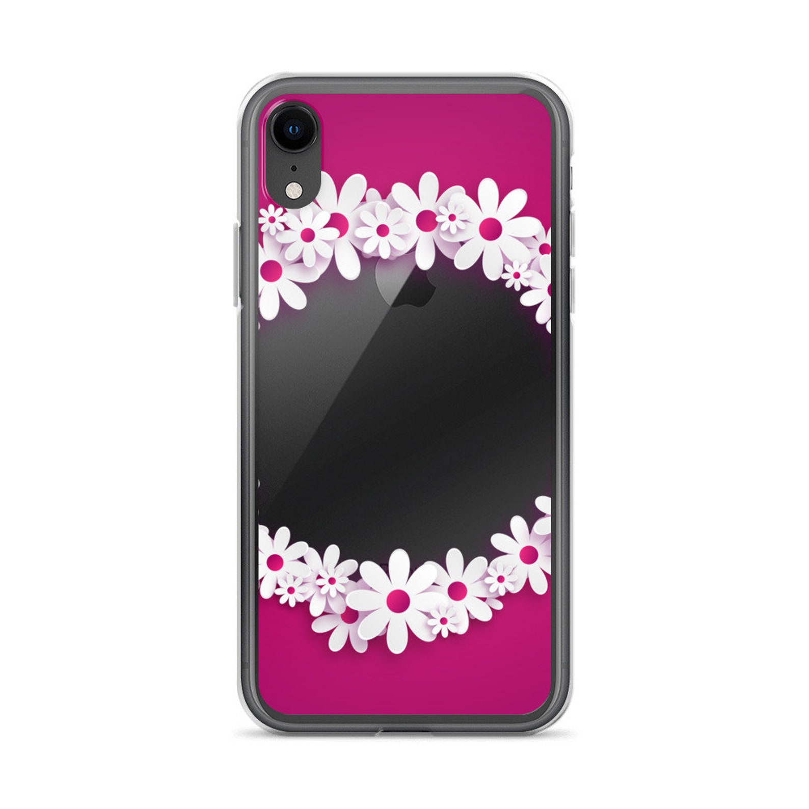 Flower Pink Daisy Clear Transparent See Through iPhone Case | Etsy