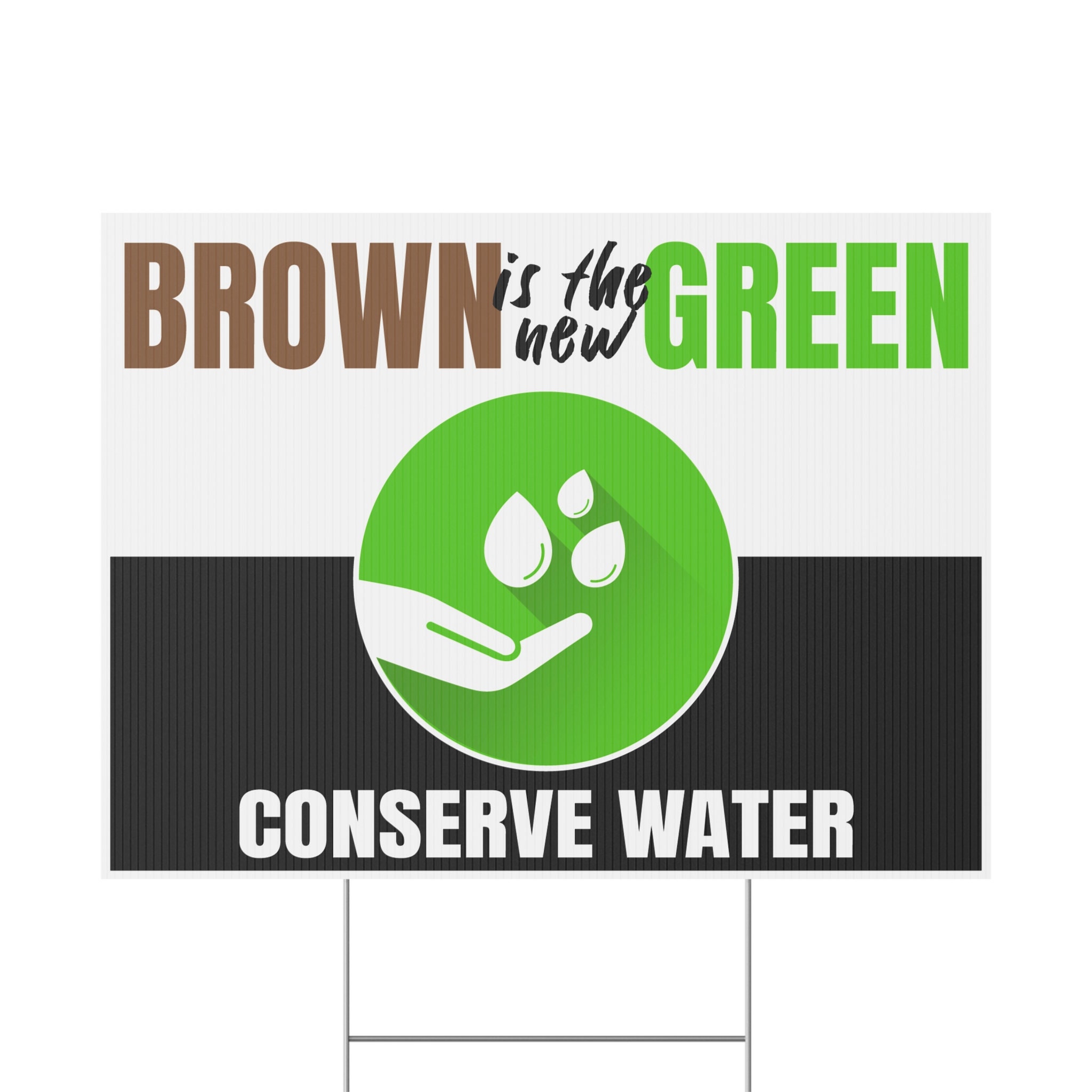 Save Water Signs Think Green Don't Waste Water