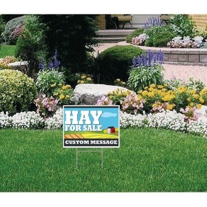 Custom Hay for Sale 18x24 Yard Sign - Etsy