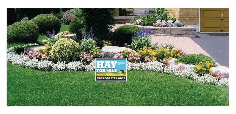 Custom Hay for Sale 18x24 Yard Sign | Etsy