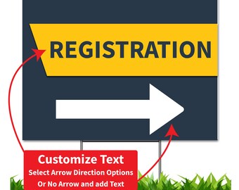 Plastic Directional Sign - Etsy