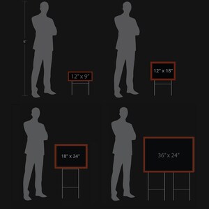 Custom Yard Signs, 20 Pack, 24x18", 12x18", 36x24", Double Sided ...