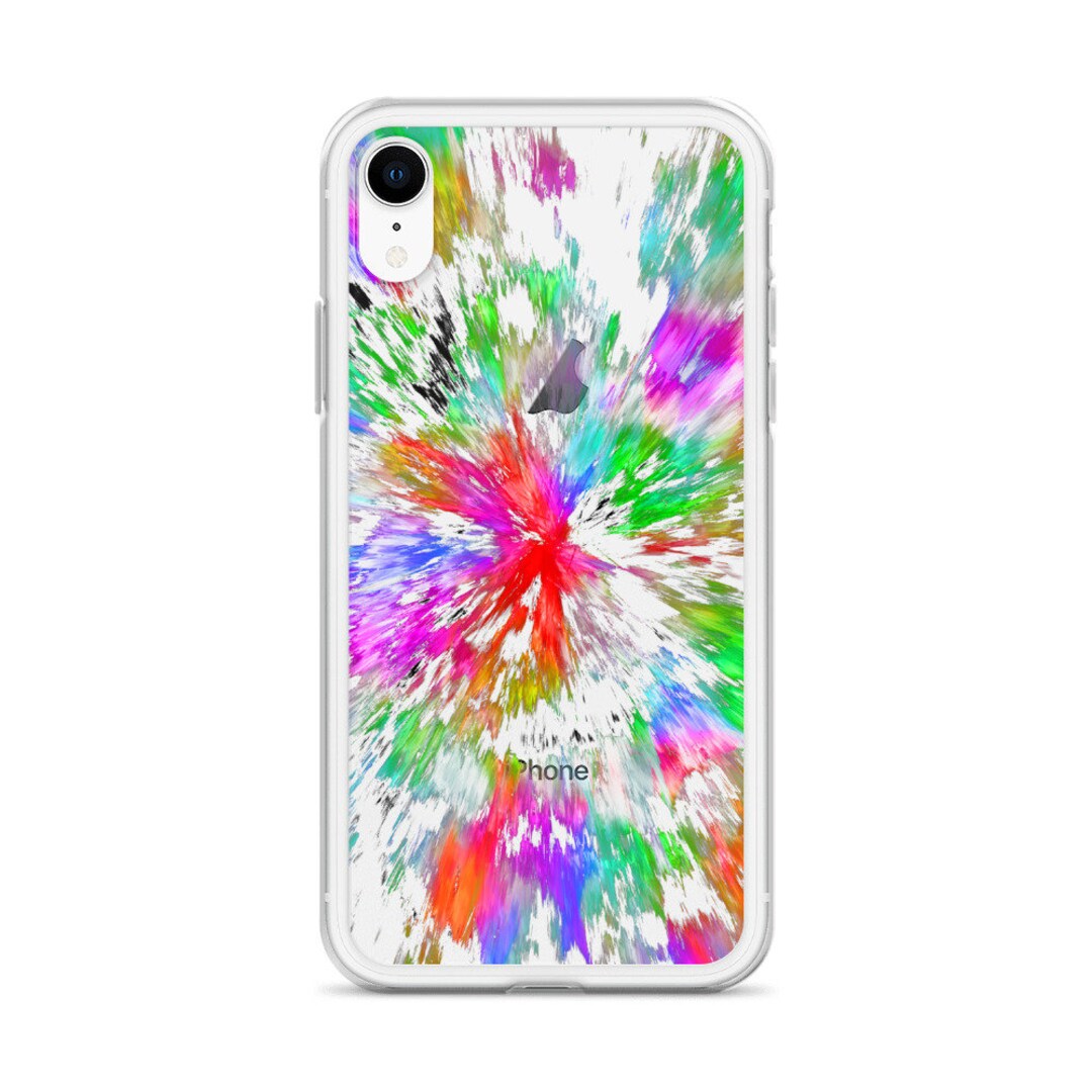 Abstract Color Explosion Transparent Clear iPhone Case - Etsy