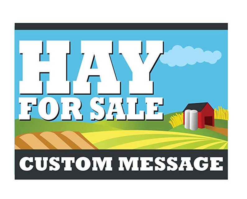 Custom Hay for Sale 18x24 Yard Sign - Etsy