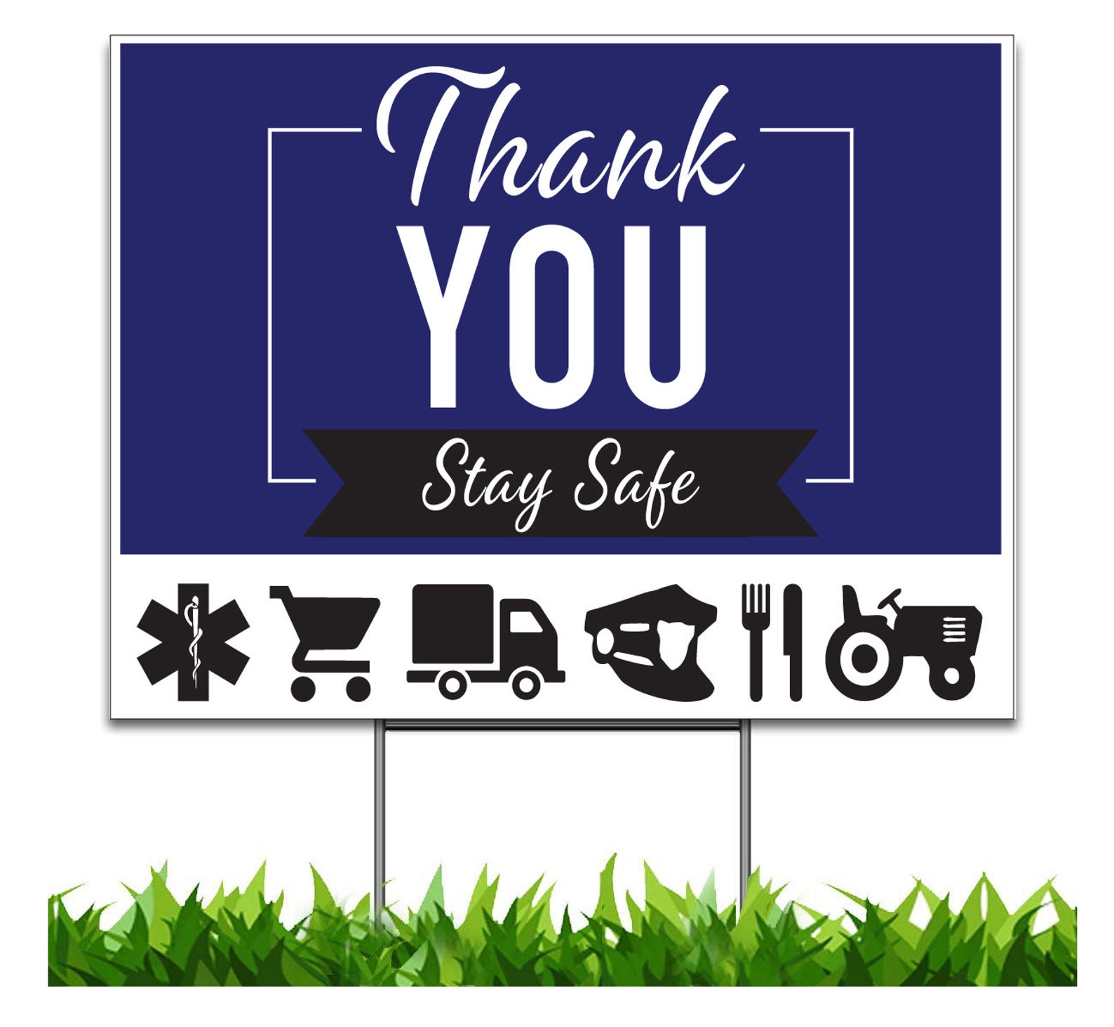 Thank You Stay Safe Health Care First Responders Essential - Etsy