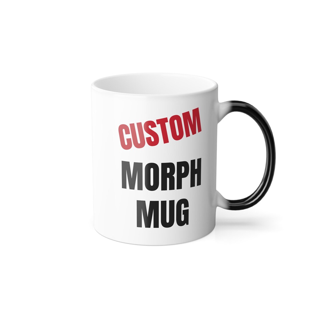 Custom Design Print Morph Morphing Color Changing Ceramic Coffee Mug ...
