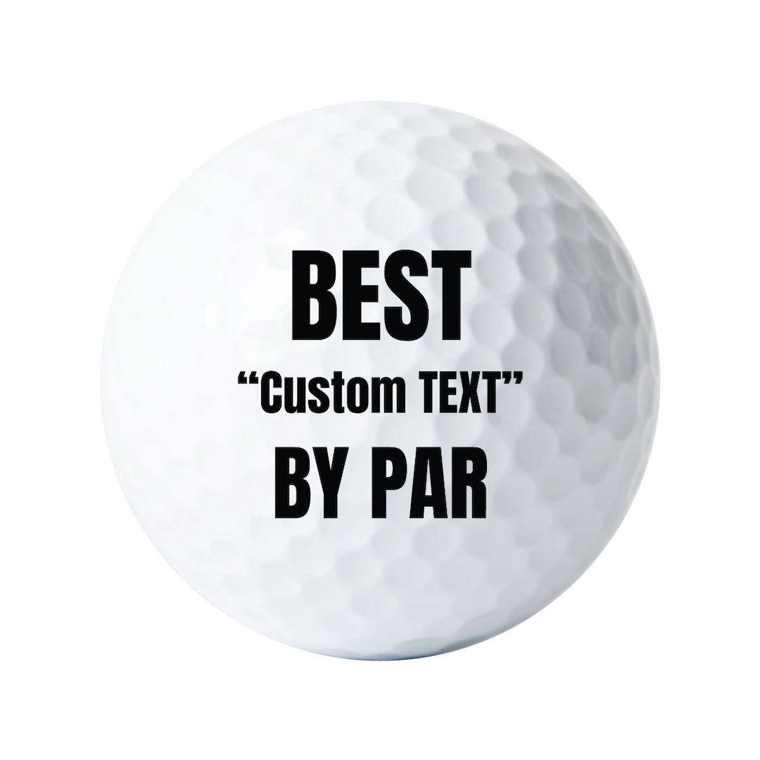 Best by Par Personalized With Custom Text Golf Balls, Sleeve of 3 ...