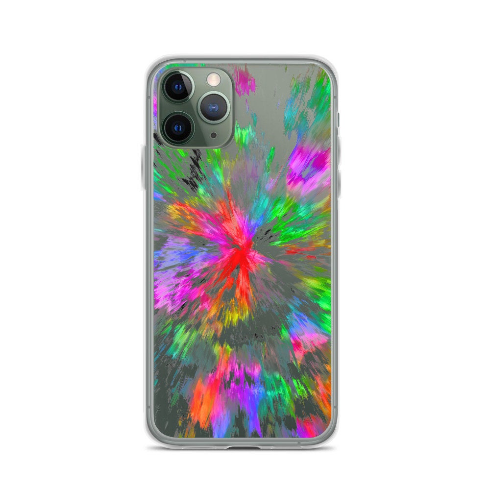Abstract Color Explosion Transparent Clear iPhone Case - Etsy