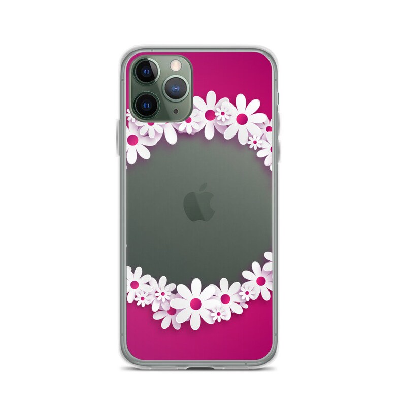 Flower Pink Daisy Clear Transparent See Through Iphone Case - Etsy
