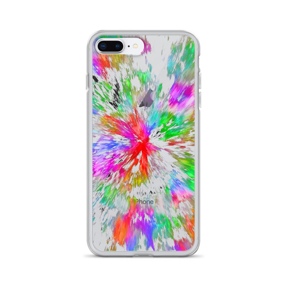 Abstract Color Explosion Transparent Clear iPhone Case - Etsy