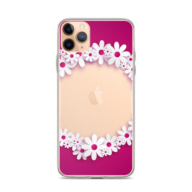 Flower Pink Daisy Clear Transparent See Through Iphone Case - Etsy