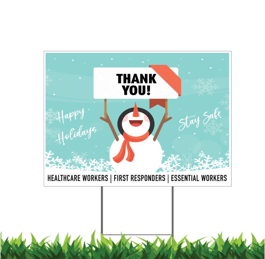 Thank You Stay Safe, Health, First Responders, Essential Workers, Yard ...