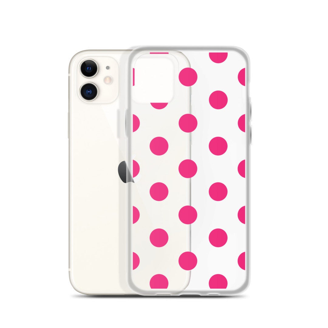 Hot Pink Polka Dot iPhone Case - Etsy