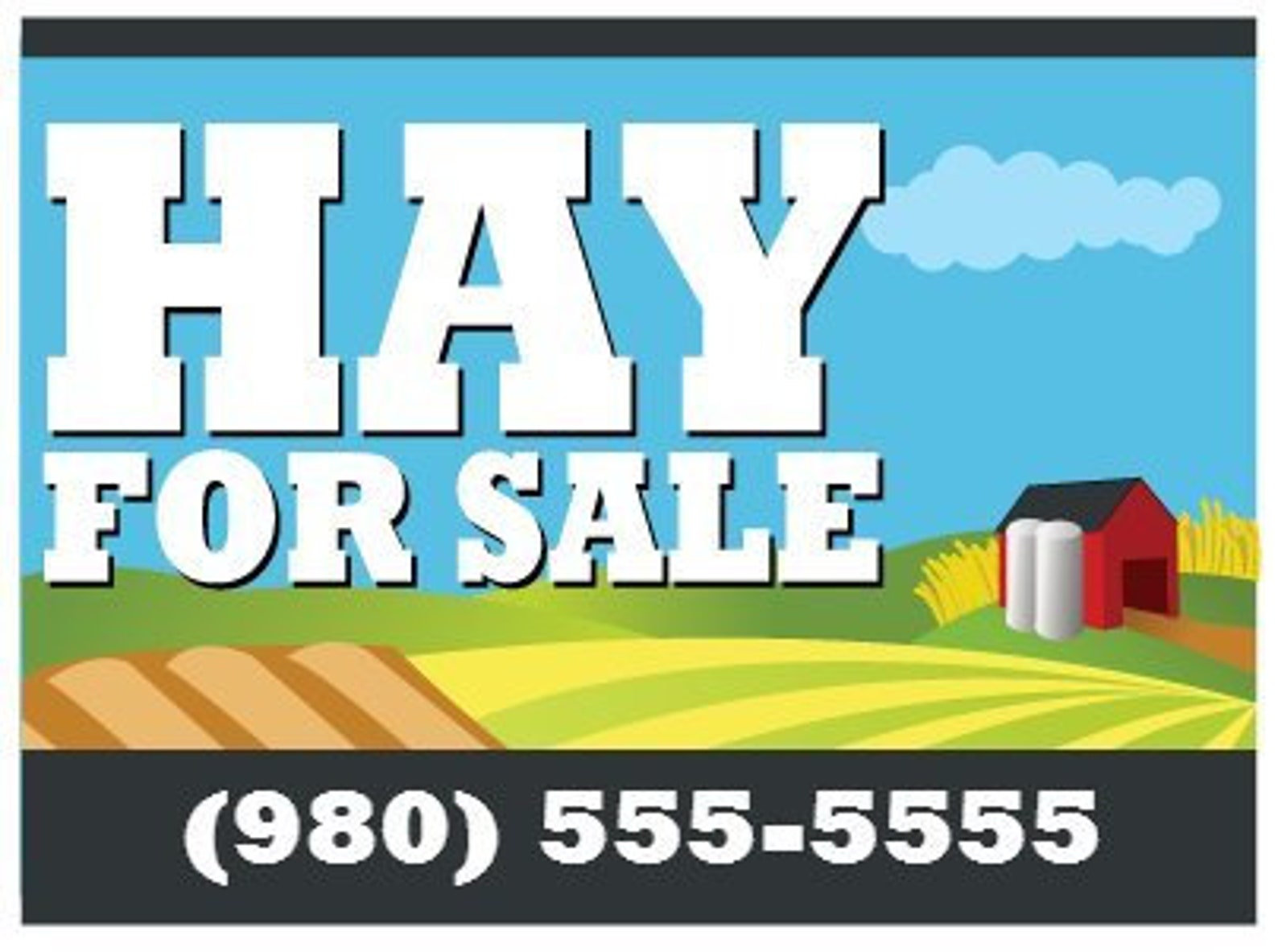 Custom Hay for Sale 18x24 Yard Sign - Etsy