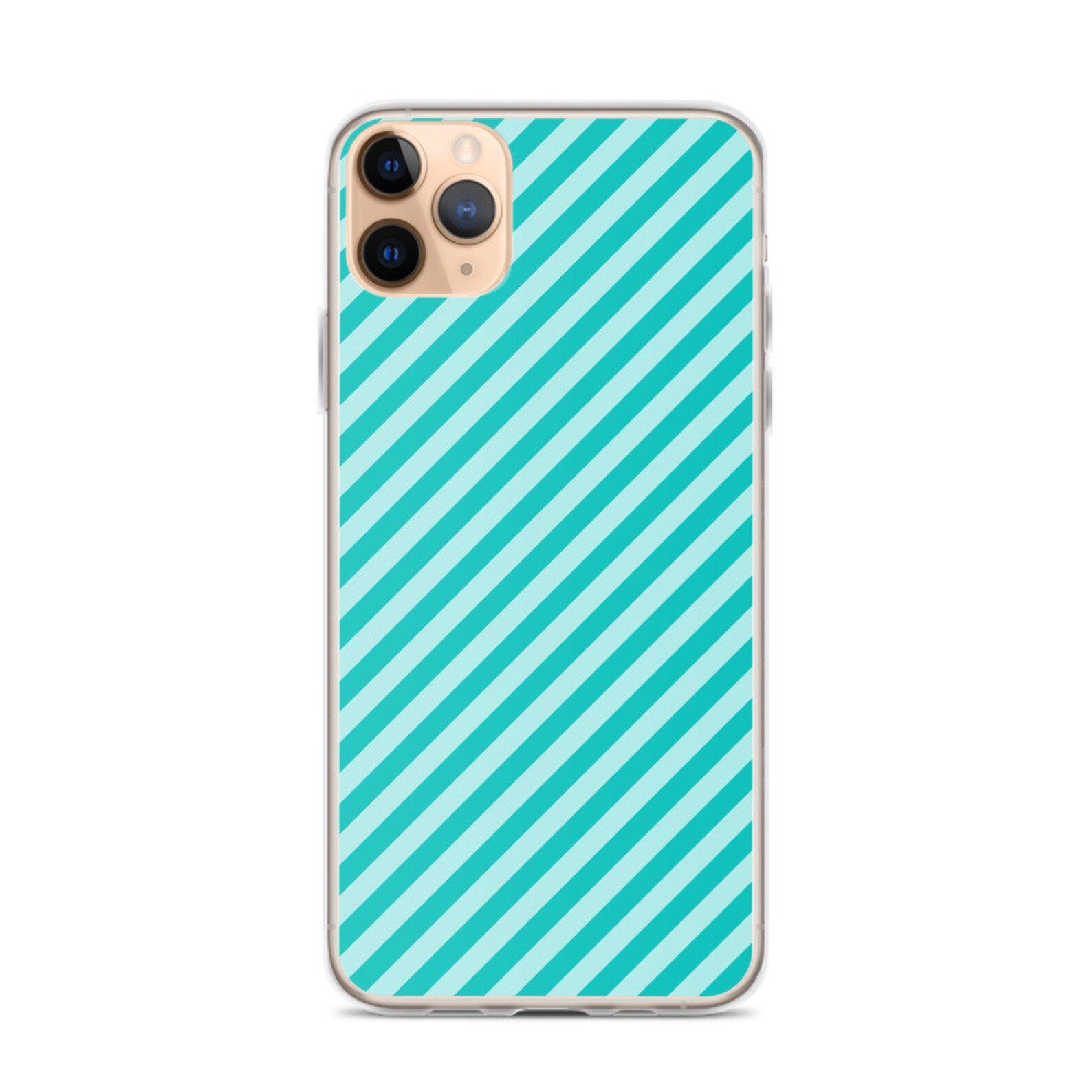 Teal Angled Lines Iphone Case - Etsy