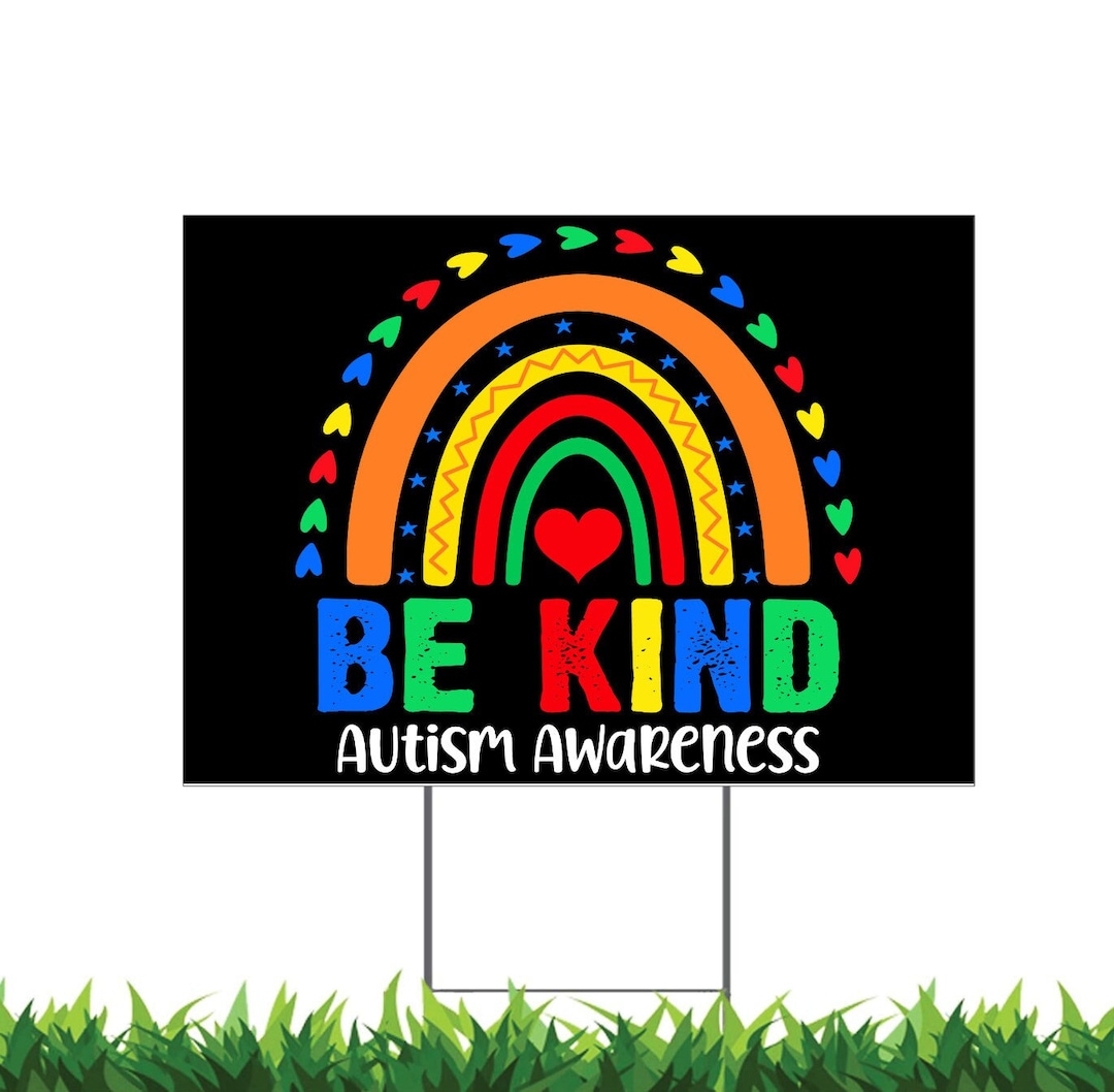 Autism Awareness Yard Sign, Printed 2-sided -12x18, 24x18 or 36x24 ...