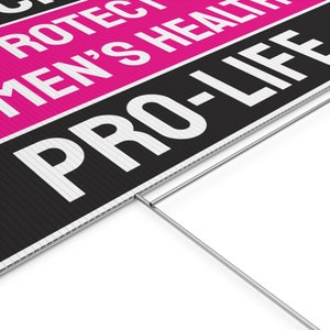 Protect Women's Health, Pro Choice, Pro Life, Yard Sign, Printed 2 ...
