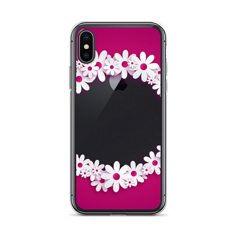 Flower Pink Daisy Clear Transparent See Through Iphone Case | Etsy