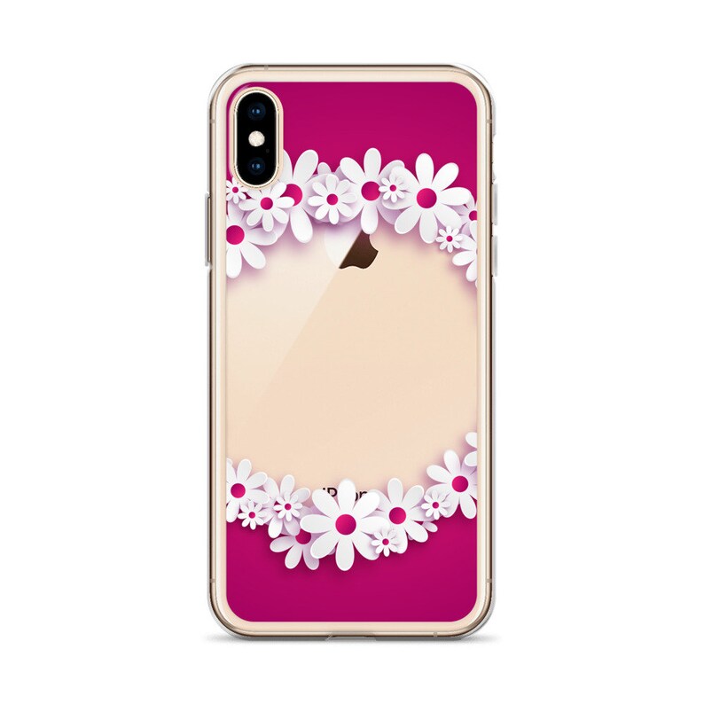Flower Pink Daisy Clear Transparent See Through Iphone Case | Etsy