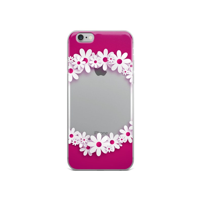 Flower Pink Daisy Clear Transparent See Through Iphone Case - Etsy