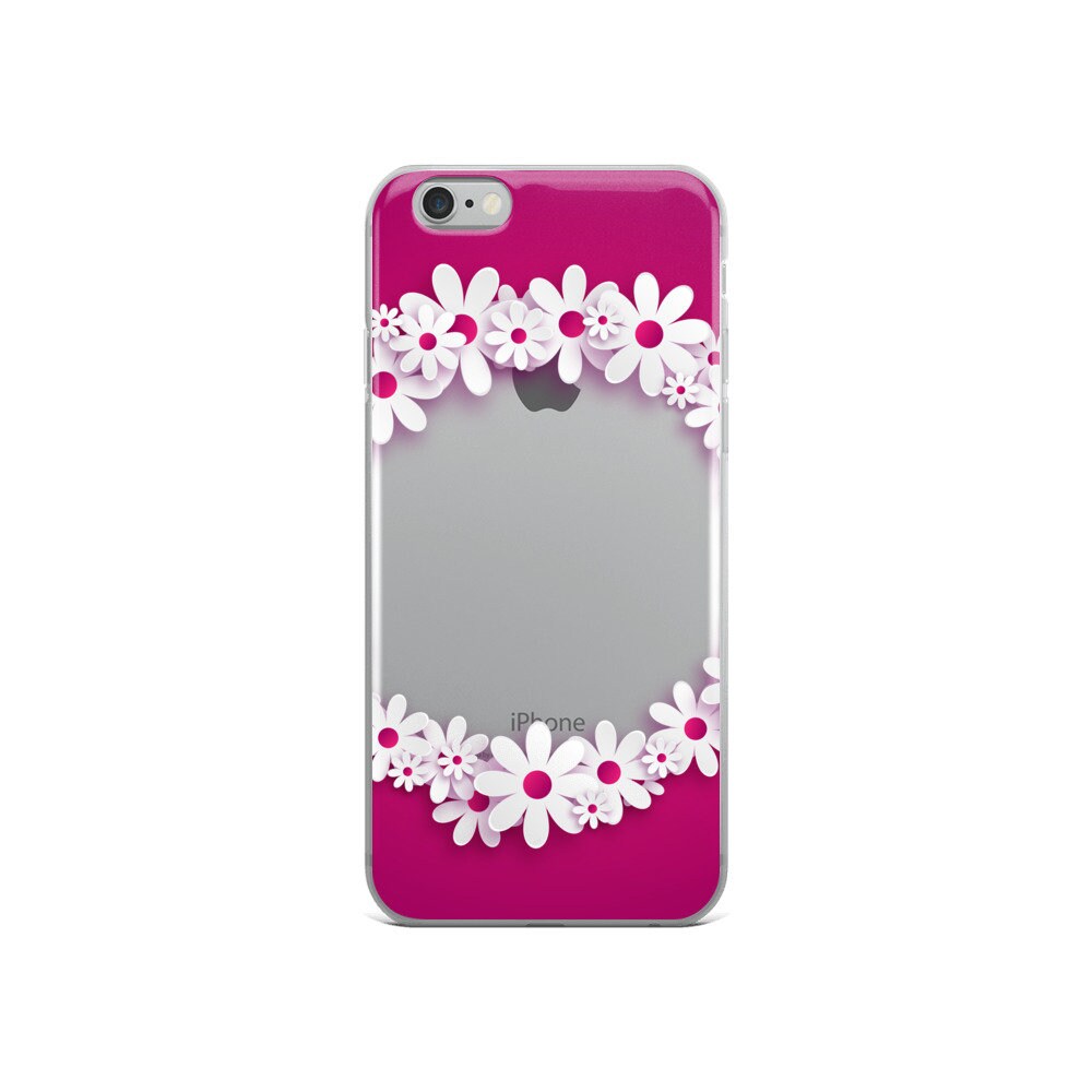 Flower Pink Daisy Clear Transparent See Through Iphone Case - Etsy