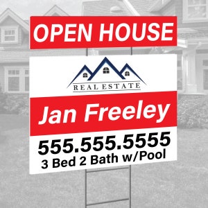 Custom Sign Riders, 6 X 24 Inch, Personalized Yard Sign Riders, Double ...