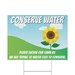 Conserve Water, Save Water, Brown is the New Green, Yard Sign, Printed ...