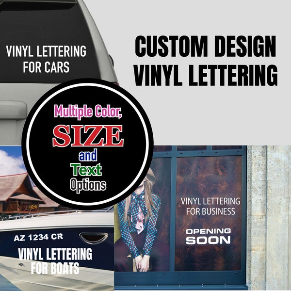 Vinyl Lettering - Etsy