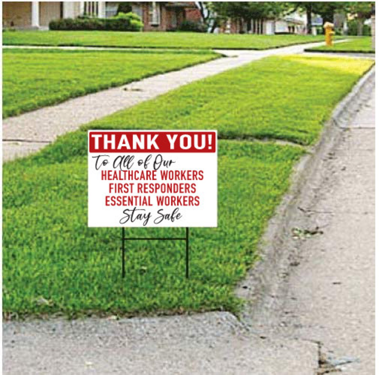 Thank You Stay Safe Health Care First Responders Essential - Etsy